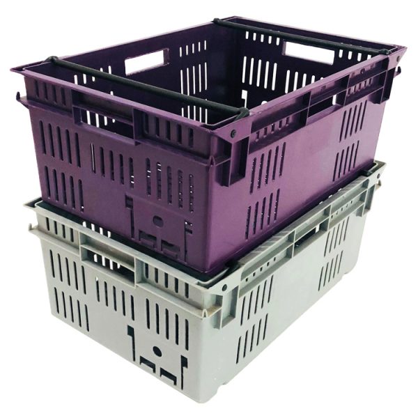 Supermarket crates, Bale Arm crates, supermarket stacking crates
