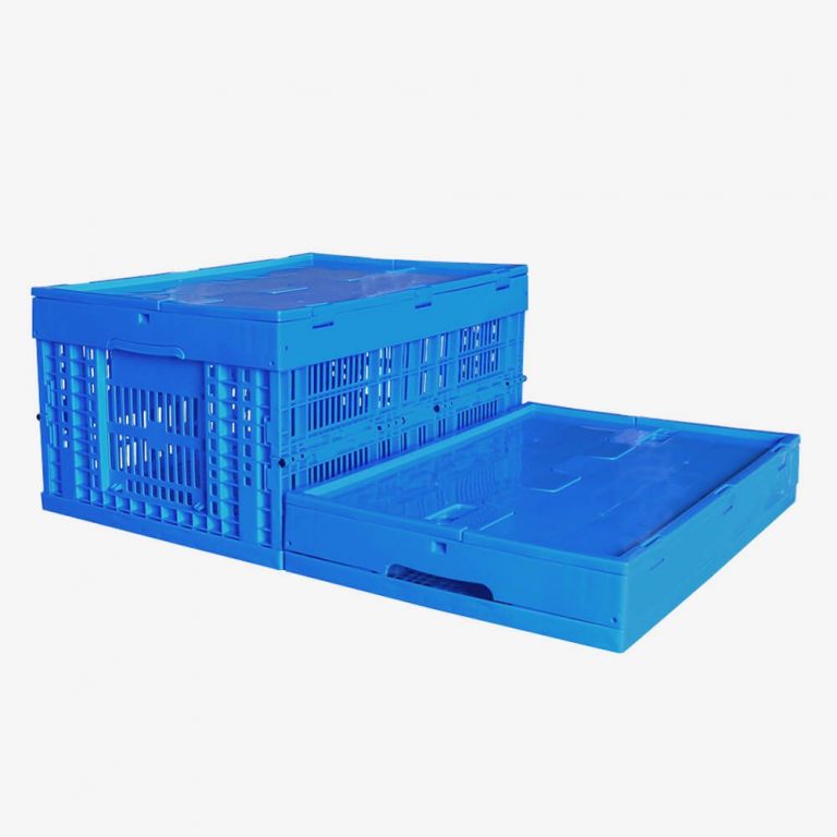 Collapsible crate with lid, Collapsible plastic crates with lids Wholesale