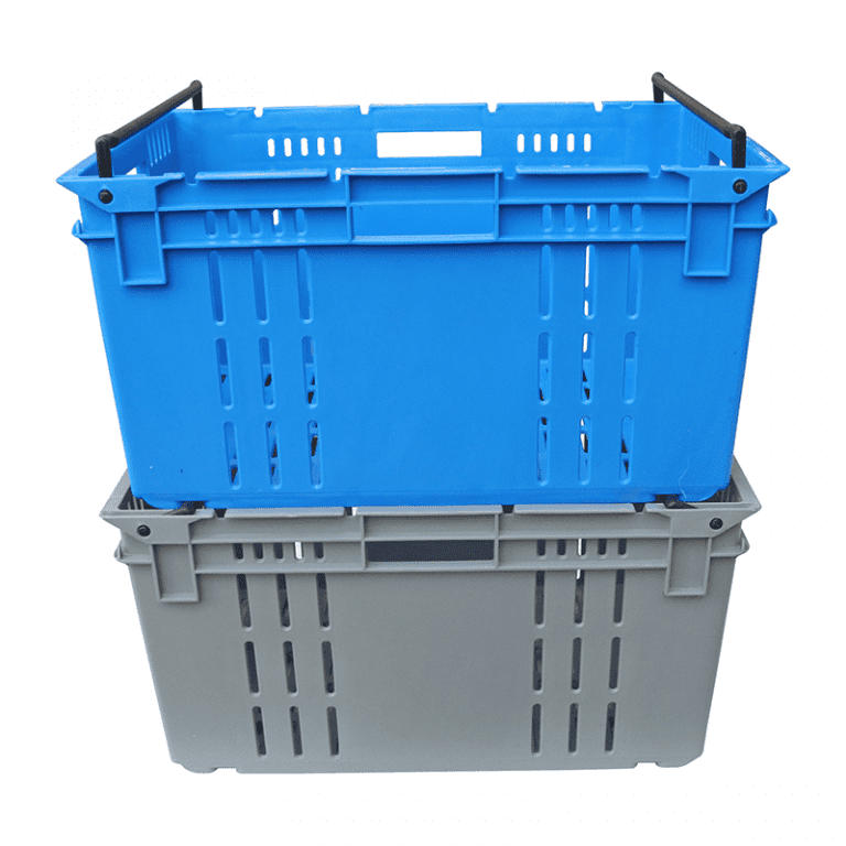 Supermarket crates, Bale Arm crates, supermarket stacking crates